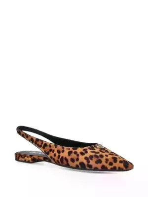 Prada Printed Leather Ballerinas