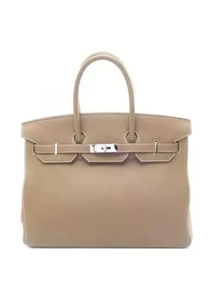 Hermès 2016 35 Birkin Togo Tote Bag Grey