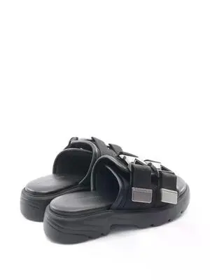 Bottega Veneta 2020s Flash Buckle Sandals - Black