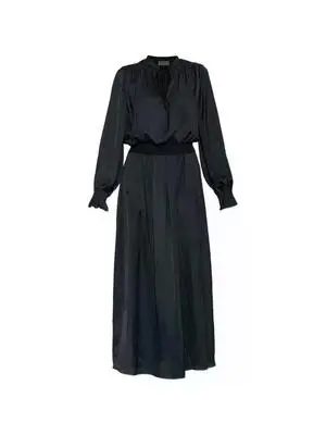 Zadig&Voltaire Rayado Satin Dress - Black