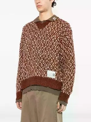 Mihara Yasuhiro Layered Knit Sweater