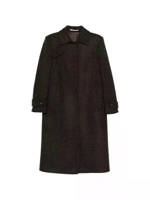 Tagliatore Bethany Houndstooth Coat - Brown