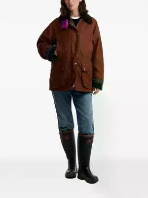 Barbour Beaufort Waxed Jacket - Brown