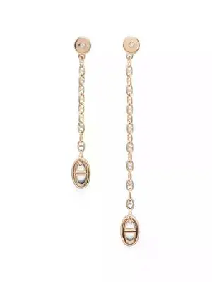 Hermès 2010s Mini Farandole Diamond Earrings - Gold