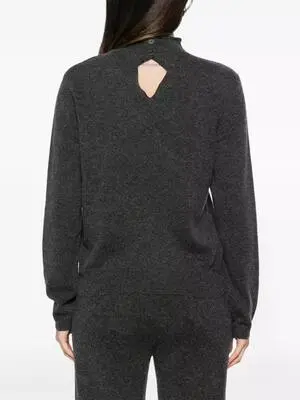MLM High-neck Cutout-back Sweater