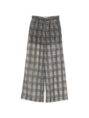 QUETSCHE Prince Of Wales Check Trousers - Black