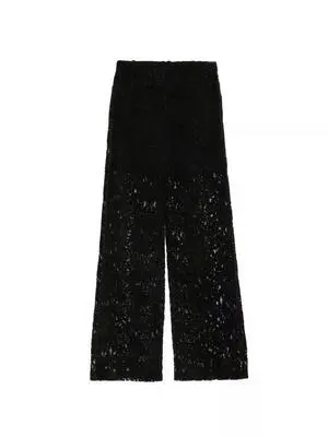 QUETSCHE Lace-overlay Wide-leg Trousers