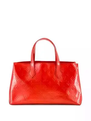 LOUIS VUITTON Wilshire Handbag Monogram Vernis Pm Tote Bag
