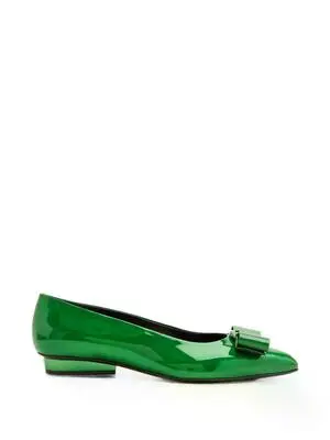 FERRAGAMO Vara Bow Pumps - Green