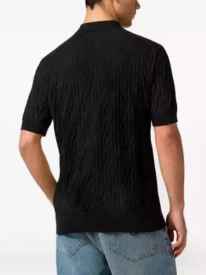 Philipp Plein Jacquard-monogram Polo Shirt