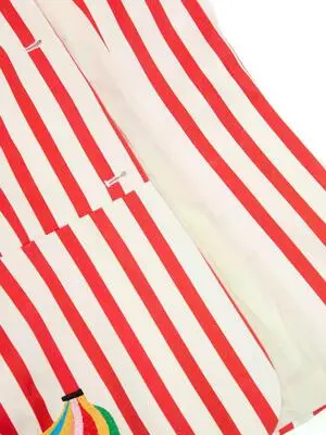 NEVER FULLY DRESSED Striped Banana-patch Top