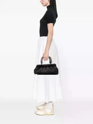 Gucci 2000-2015 Gg Canvas Wood Frame Handbag
