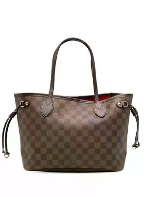 LOUIS VUITTON 2010 Damier Ebene Neverfull Pm Tote Bag - Brown