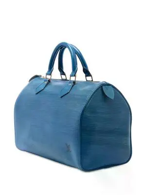 LOUIS VUITTON 1994 Epi Speedy 35 Boston Bag - Blue
