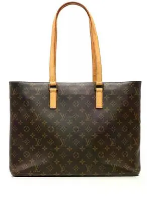 LOUIS VUITTON 2002 Monogram Luco Tote Bag - Brown