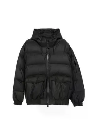 Rains Hooded Padded Jacket - Black