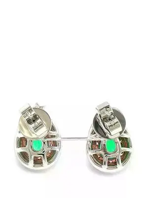 HYT JEWELRY Emerald And Diamond Earrings