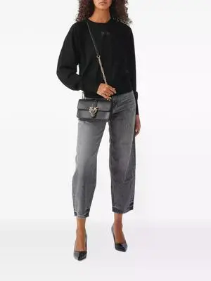 Pinko Small Love Bag One Leather Shoulder Bag With New Buckle