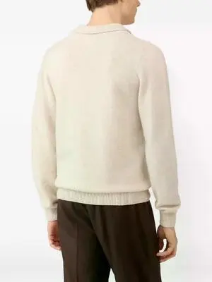 Sunspel Knitted Wool Polo Shirt