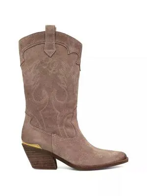 Liu Jo Suede Cowboy Boots - Brown