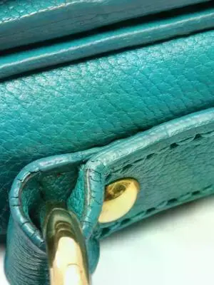 Miu Miu 2000s Madras Leather Tote Bag