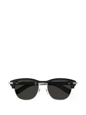 Cartier Logo-detail Sunglasses - Black