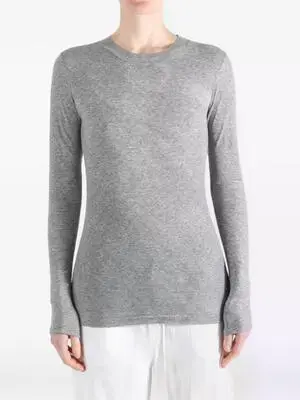 Auralee Long-sleeve Sheer T-shirt - Grey