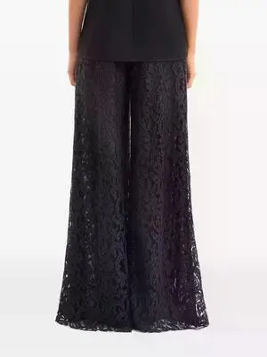 GEMY MAALOUF Lace-overlay Palazzo Pants