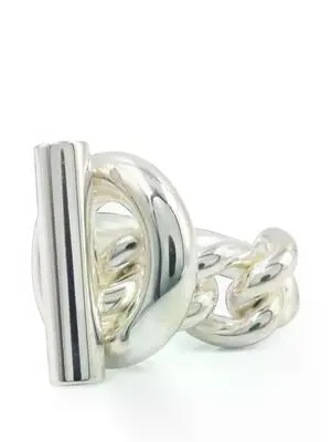 Hermès 2010s Croisette Gm Ring - Silver