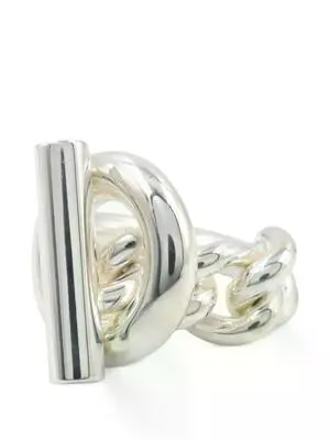 Hermès 2010s Croisette Gm Ring - Silver
