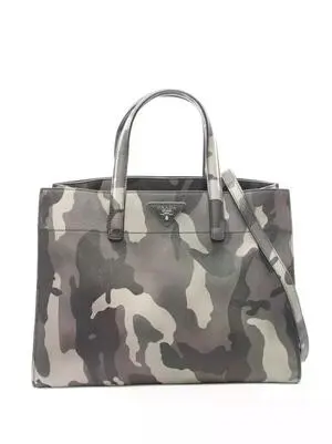 Prada 2000s Saffiano Camouflage Handbag