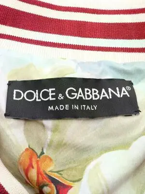 Dolce & Gabbana 2000s Floral-print Quilted Bomber Jacket