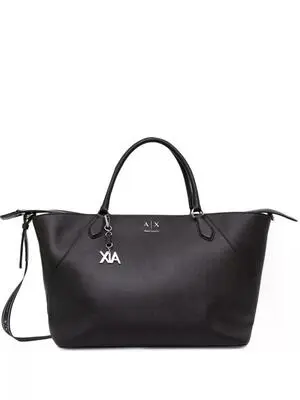 Armani Exchange Logo-print Detachable-strap Tote Bag - Brown