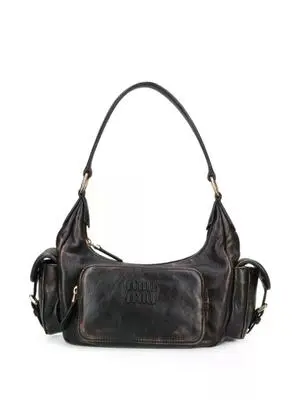 Miu Miu Pocket Nappa Leather Bag - Brown