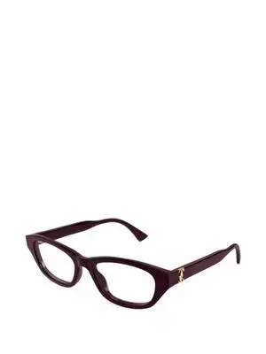 Cartier C De Cat-eye Glasses - Purple