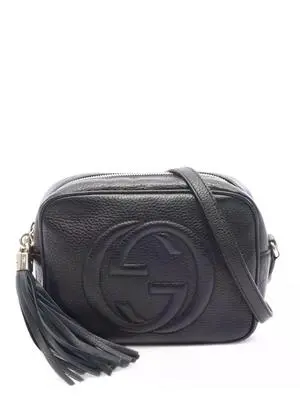 Gucci 2010s Soho Interlocking G Shoulder Bag - Black