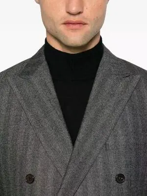 Corneliani Herringbone Double-breasted Suit