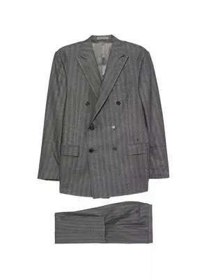 Corneliani Herringbone Double-breasted Suit