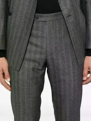 Corneliani Herringbone Double-breasted Suit