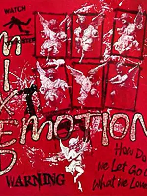 Mixed Emotion Crimson Graphic-print T-shirt