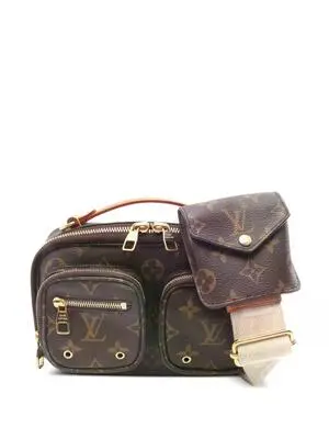 LOUIS VUITTON 2010s Monogram Utility Tote Bag - Brown