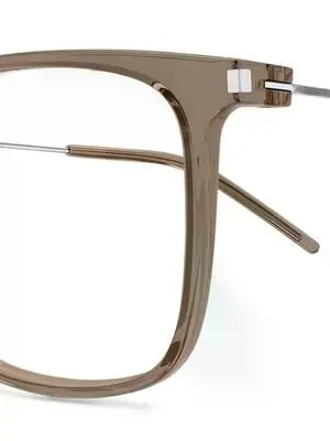 Saint Laurent Rectangle-frame Glasses - Neutrals
