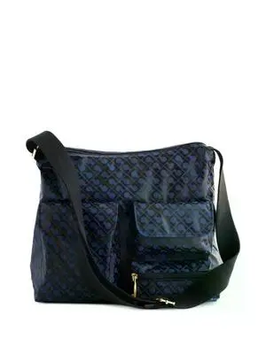 GHERARDINI Monogram-print Shoulder Bag - Blue