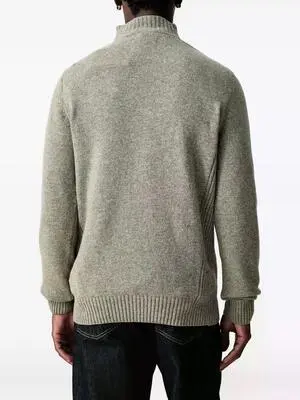 Barbour Half-zip Rib-trimmed Sweater