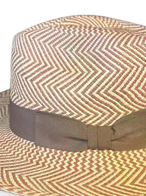 PALMARA HATS The Theater One Zig-zag Straw Hat - Neutrals