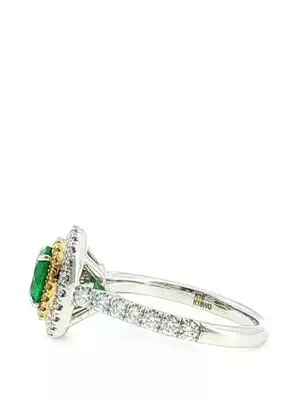 HYT JEWELRY Emerald And Diamond Ring