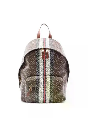 Burberry 2010s Tb Monogram Backpack - Brown