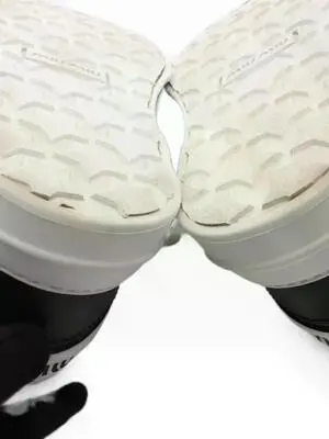 Miu Miu 2010s Logo Leather Sneakers - Black