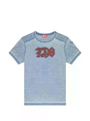 DIESEL® Burnout T-shirt With D78 Print