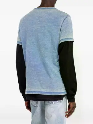 DIESEL® Burnout T-shirt With D78 Print